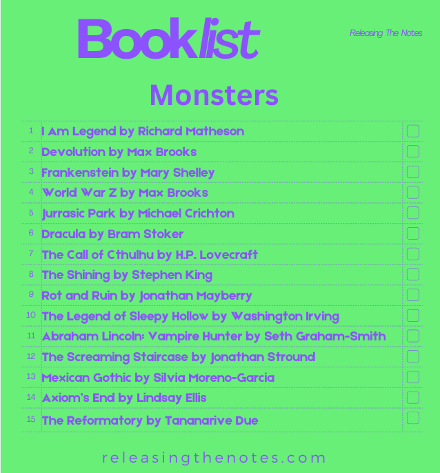 Top 15: Monster Books – Releasing the Notes